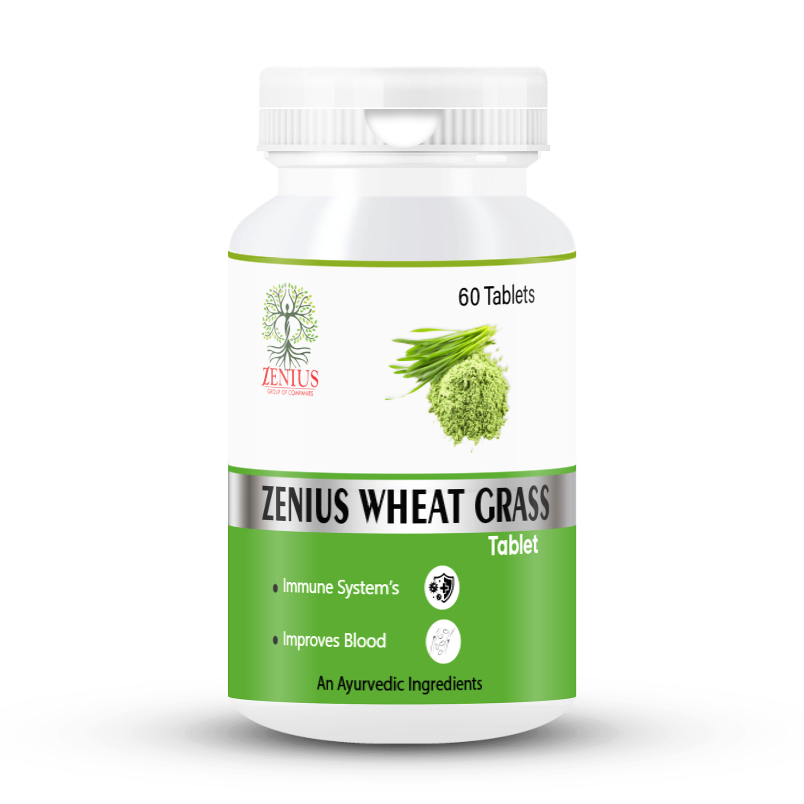 Zenius Wheat Grass Tablets - Zenius : Harnessing the Power of Nature
